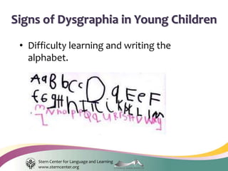 Writing, Dysgraphia and the Human Brain | PPT