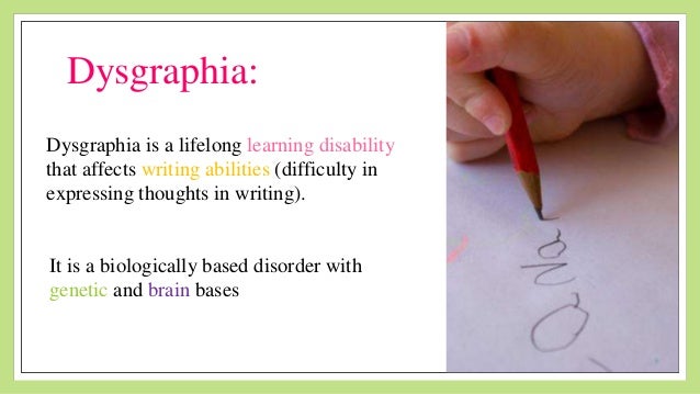 Dysgraphia Speech Therapy