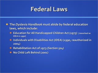 Dyslexia Education | PPT | Special Education | Education