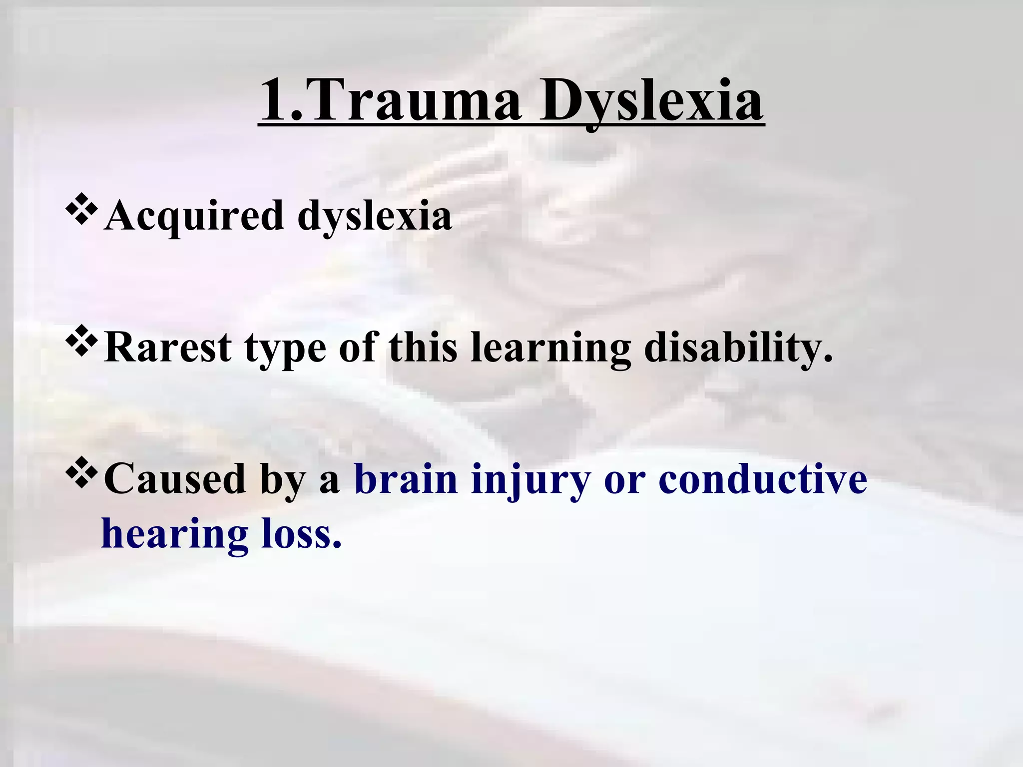 Dyslexia | PPT