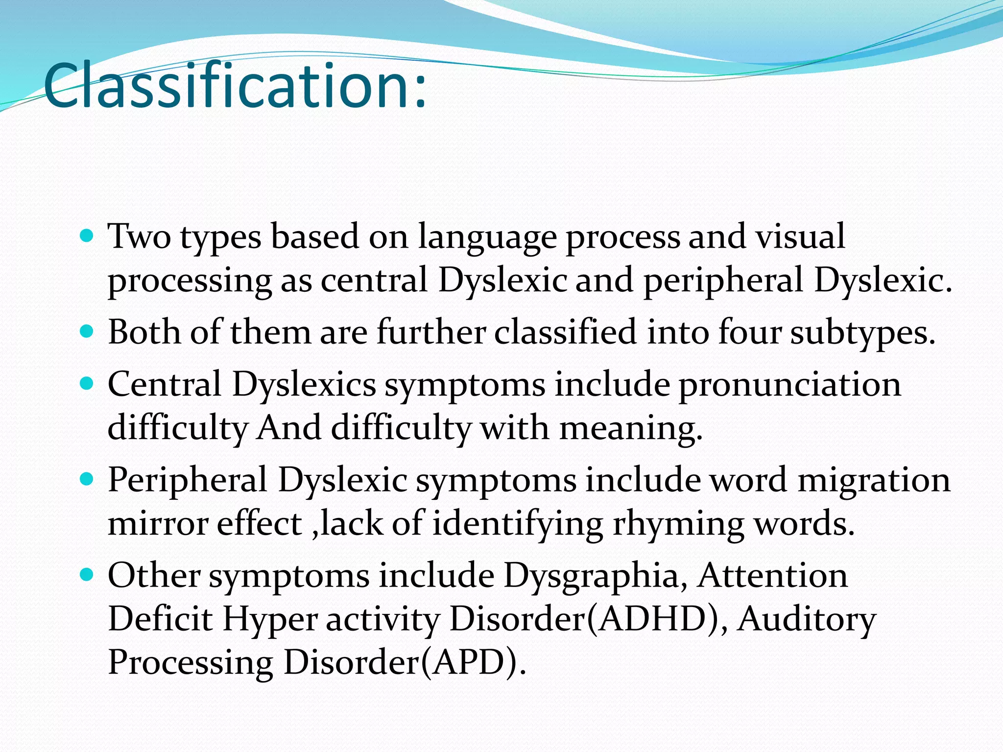 Dyslexia | PPTX
