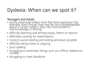 Dyslexia: What works? | PPTX | Brain and Nervous System Disorders ...