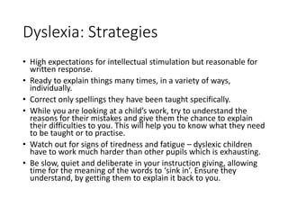 Dyslexia: What works? | PPTX