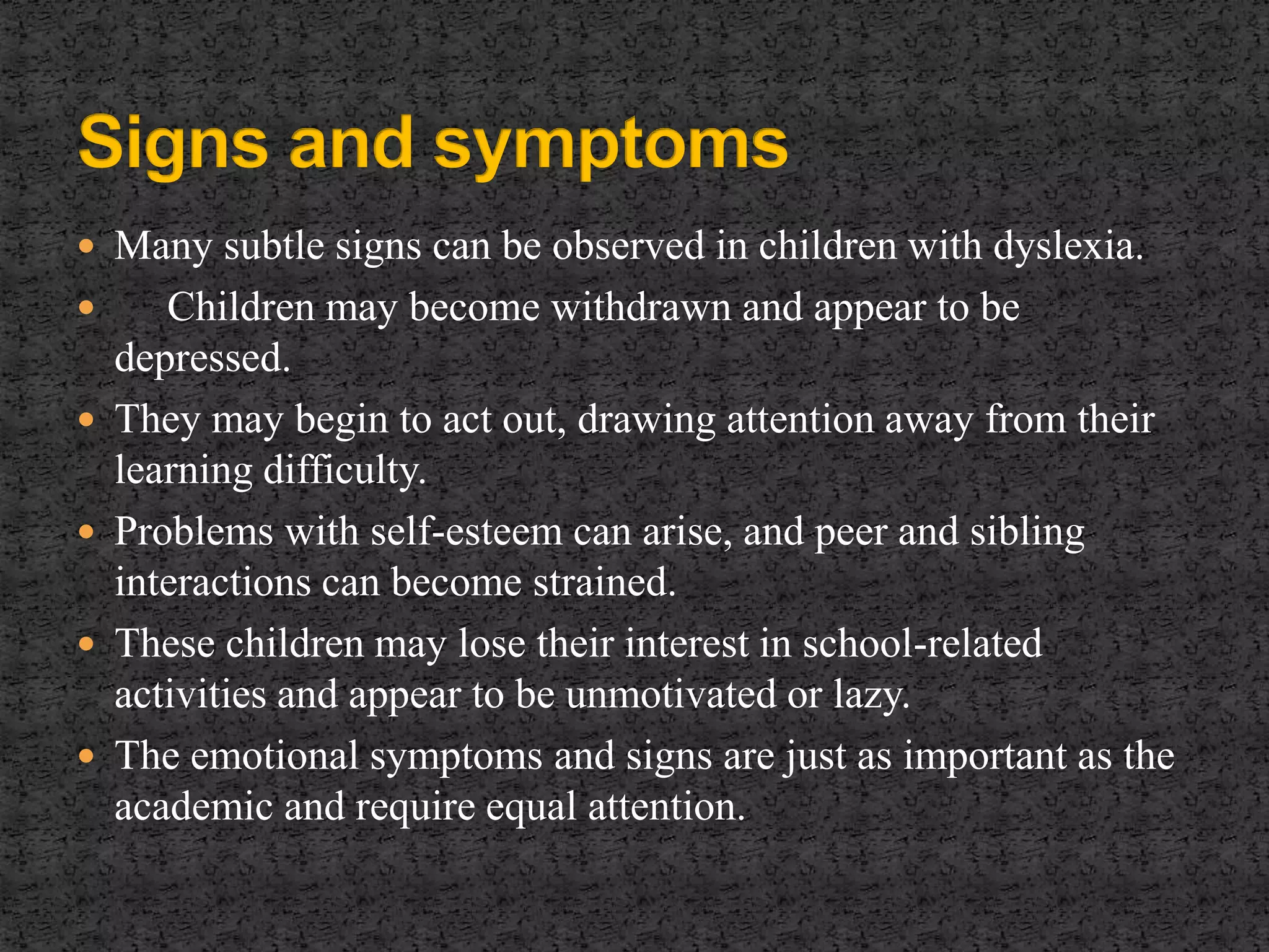 Dyslexia | PPTX