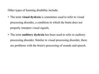 dyslexia a specific language and phonology disorder | PPTX | Brain and ...