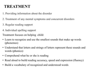 dyslexia a specific language and phonology disorder | PPTX