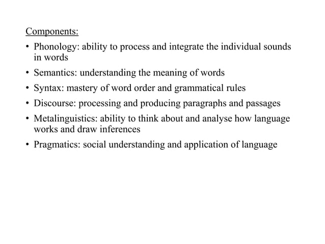 dyslexia a specific language and phonology disorder | PPTX
