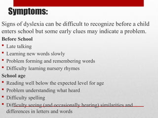 Dyslexia - A Learning Disorder NOT a Disease | PPT