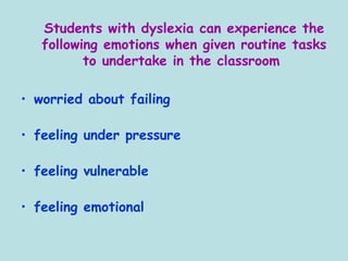 Dyslexia awareness and teaching strategies kn | PPT