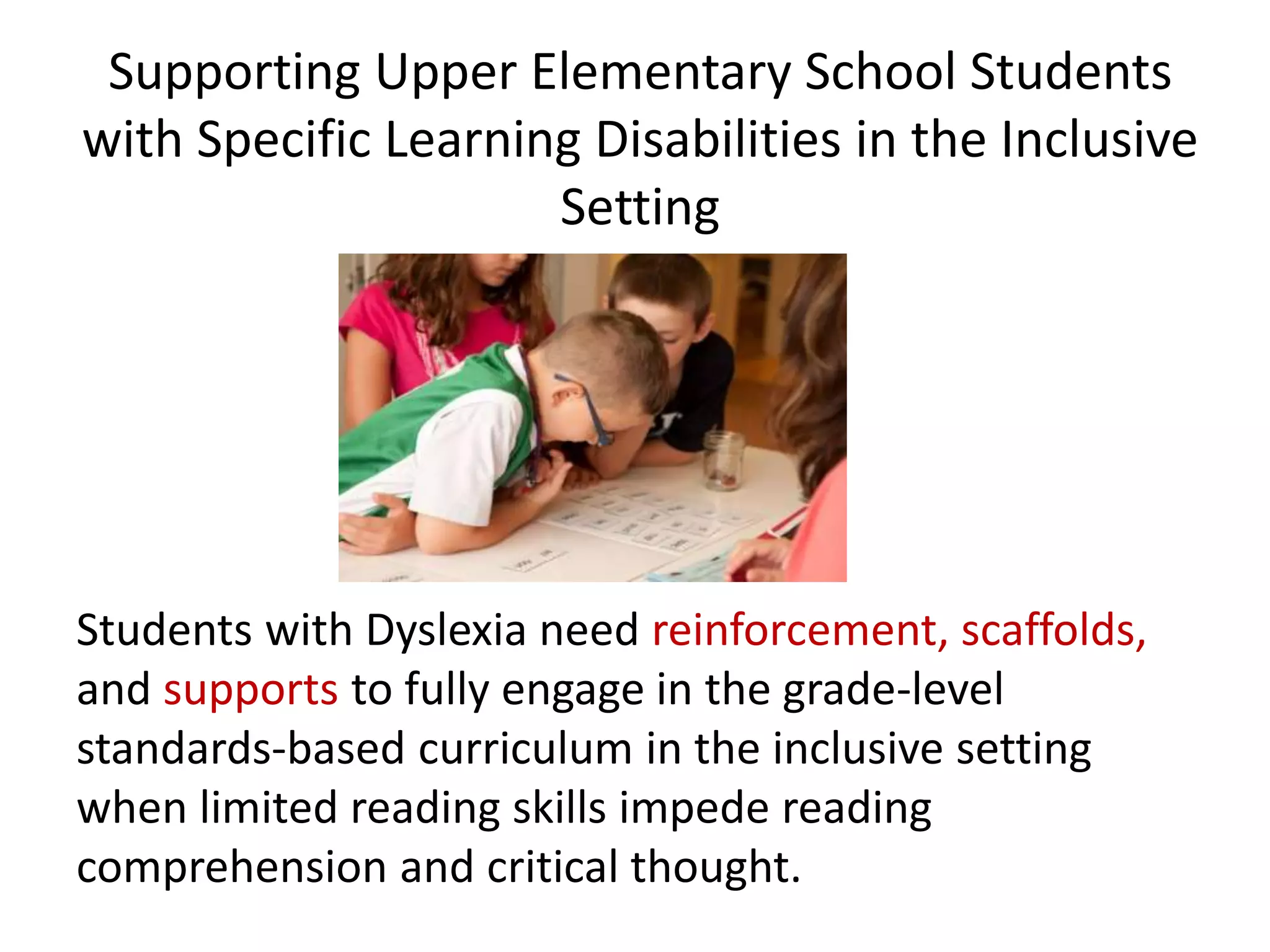 Dyslexia presentation | PPTX
