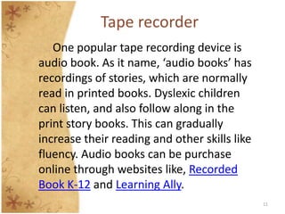 Dyslexia & technology | PPT