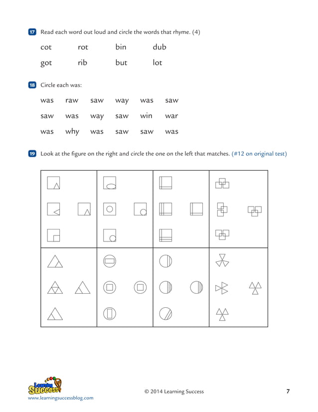 Dyslexia test | PDF