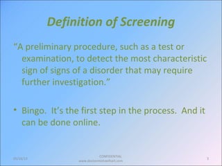 Dyslexia testing online | PPT