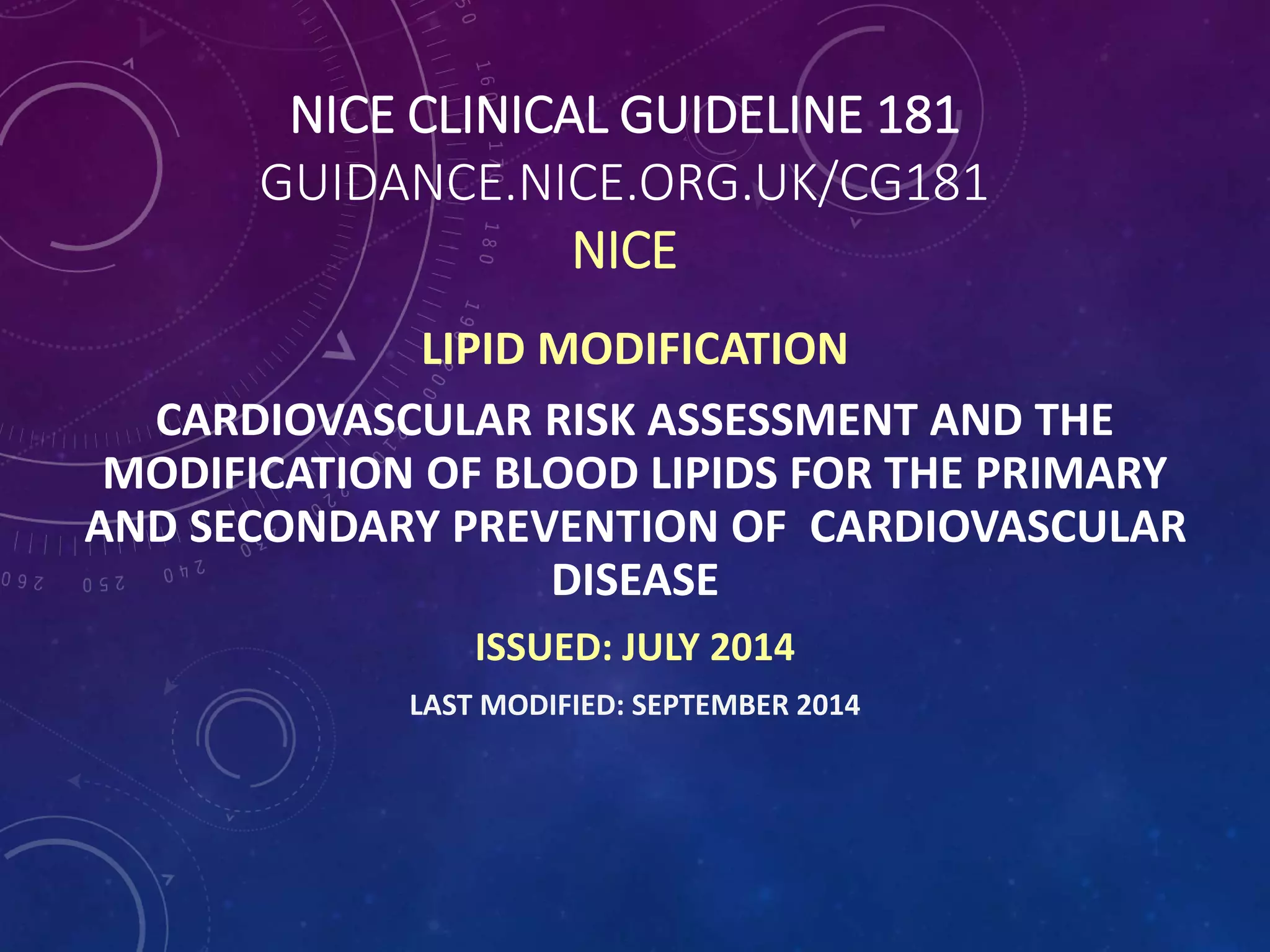 Dyslipdemia Guidelines Head to Head | PPTX
