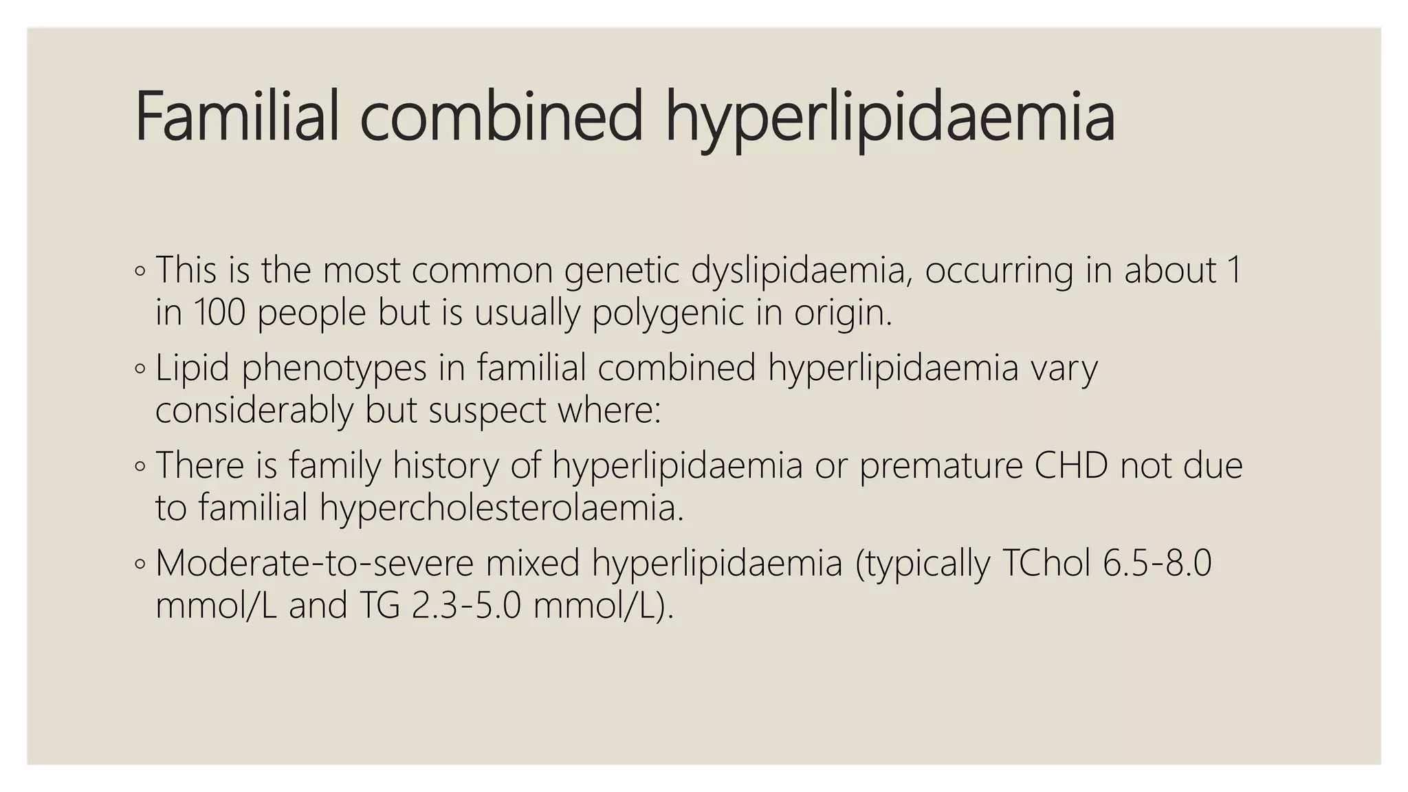 Dyslipidemia | PPTX