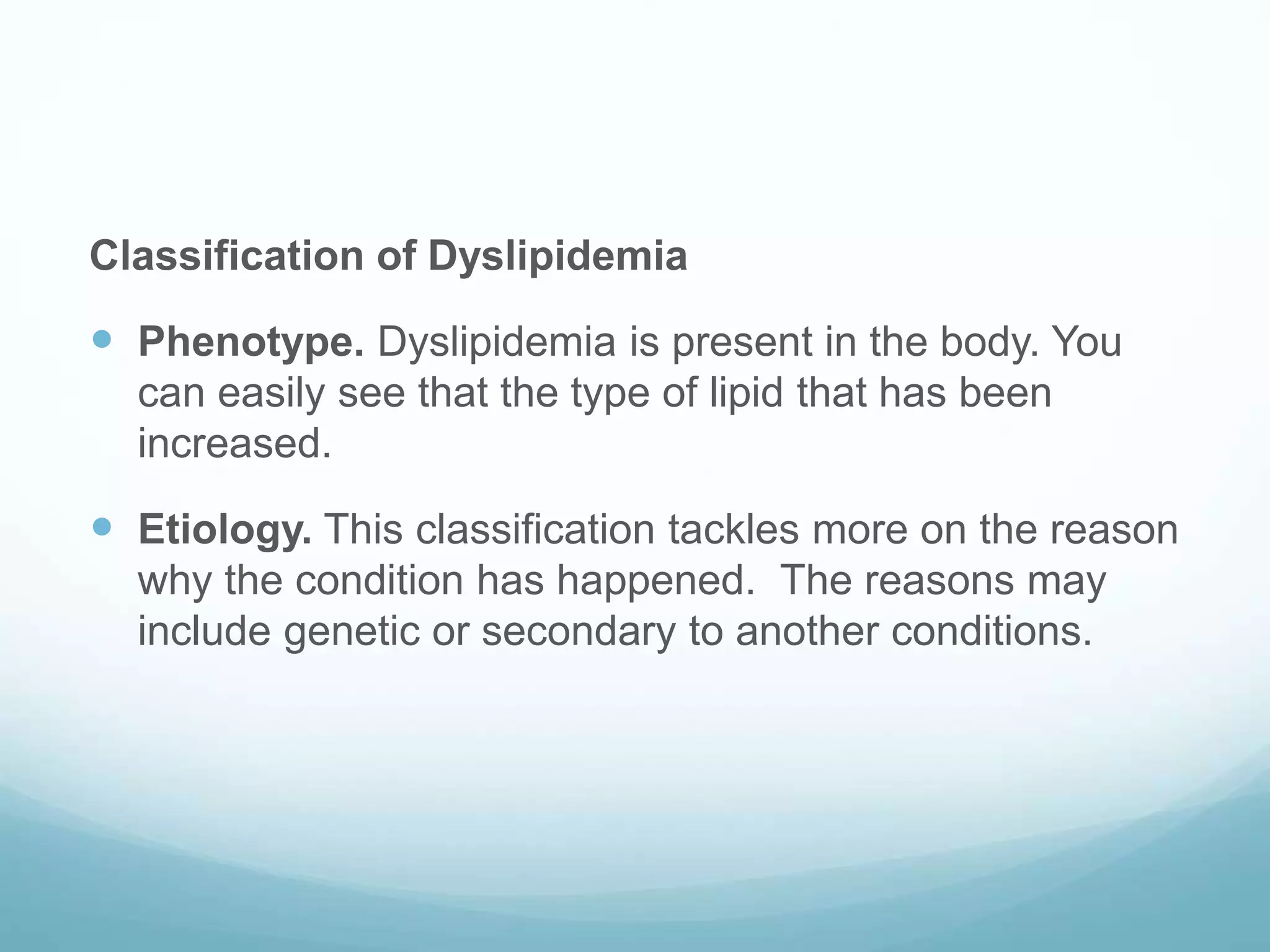 Dyslipidemia | PPTX