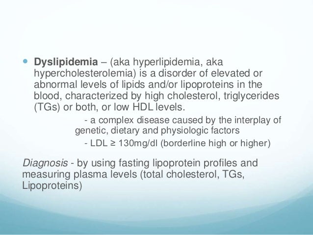 Dyslipidemia
