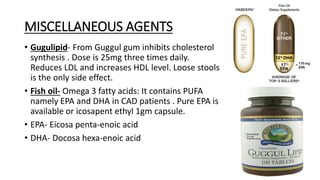 Drugs for Dyslipidemia | PPTX
