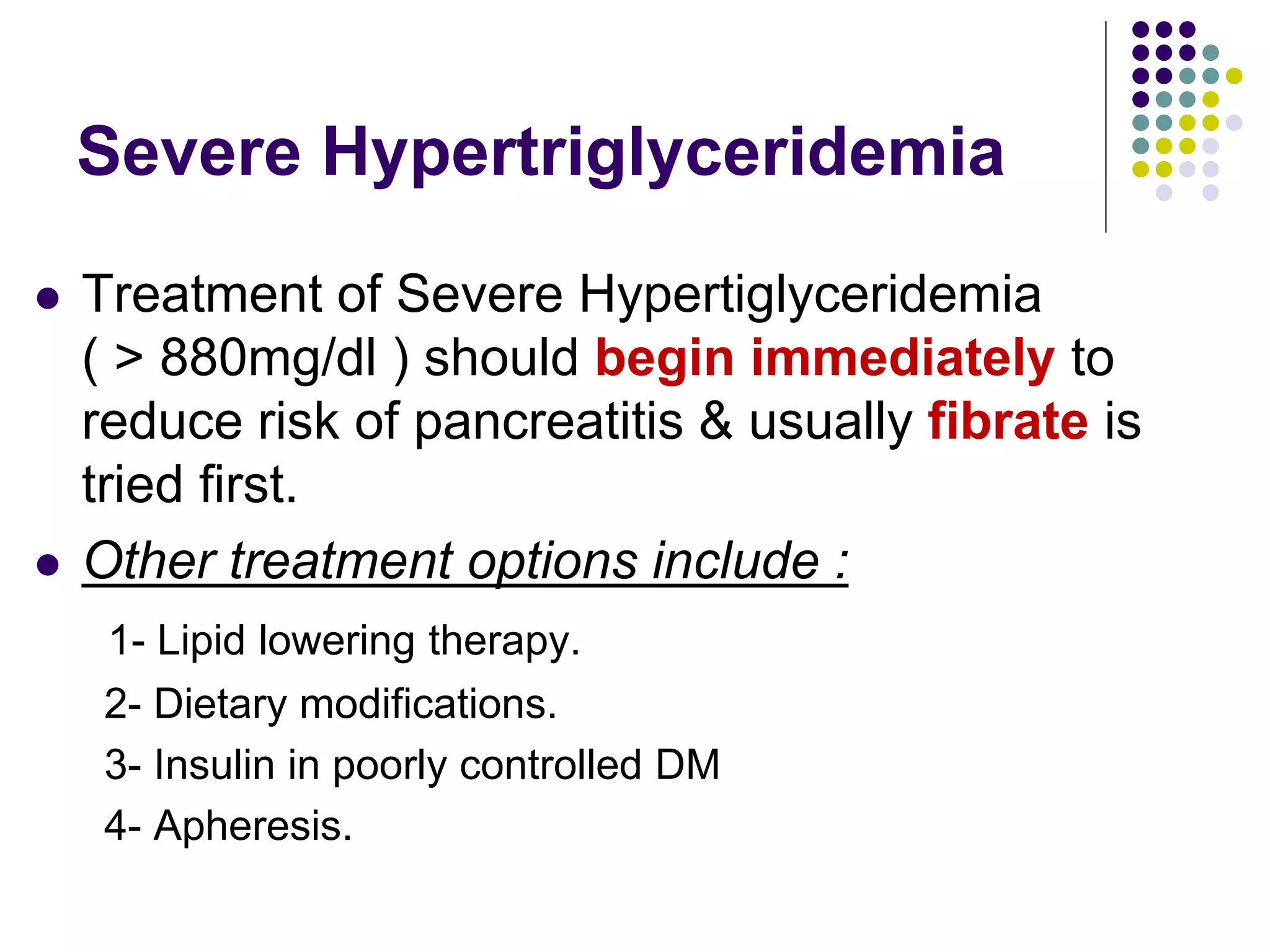 Dyslipidemia guidelines | PPTX