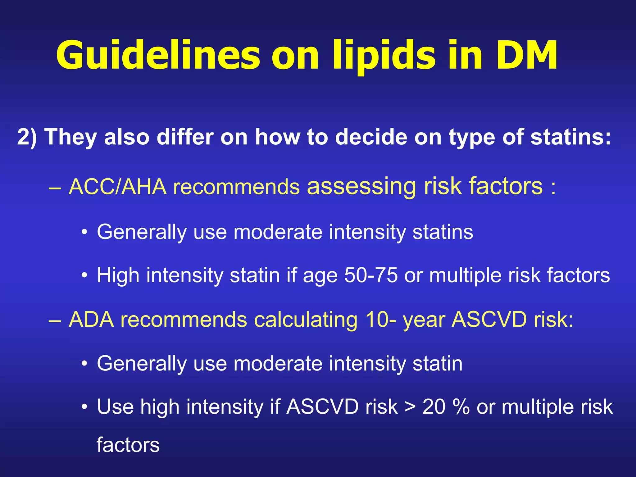 Management of dyslipidemia | PDF