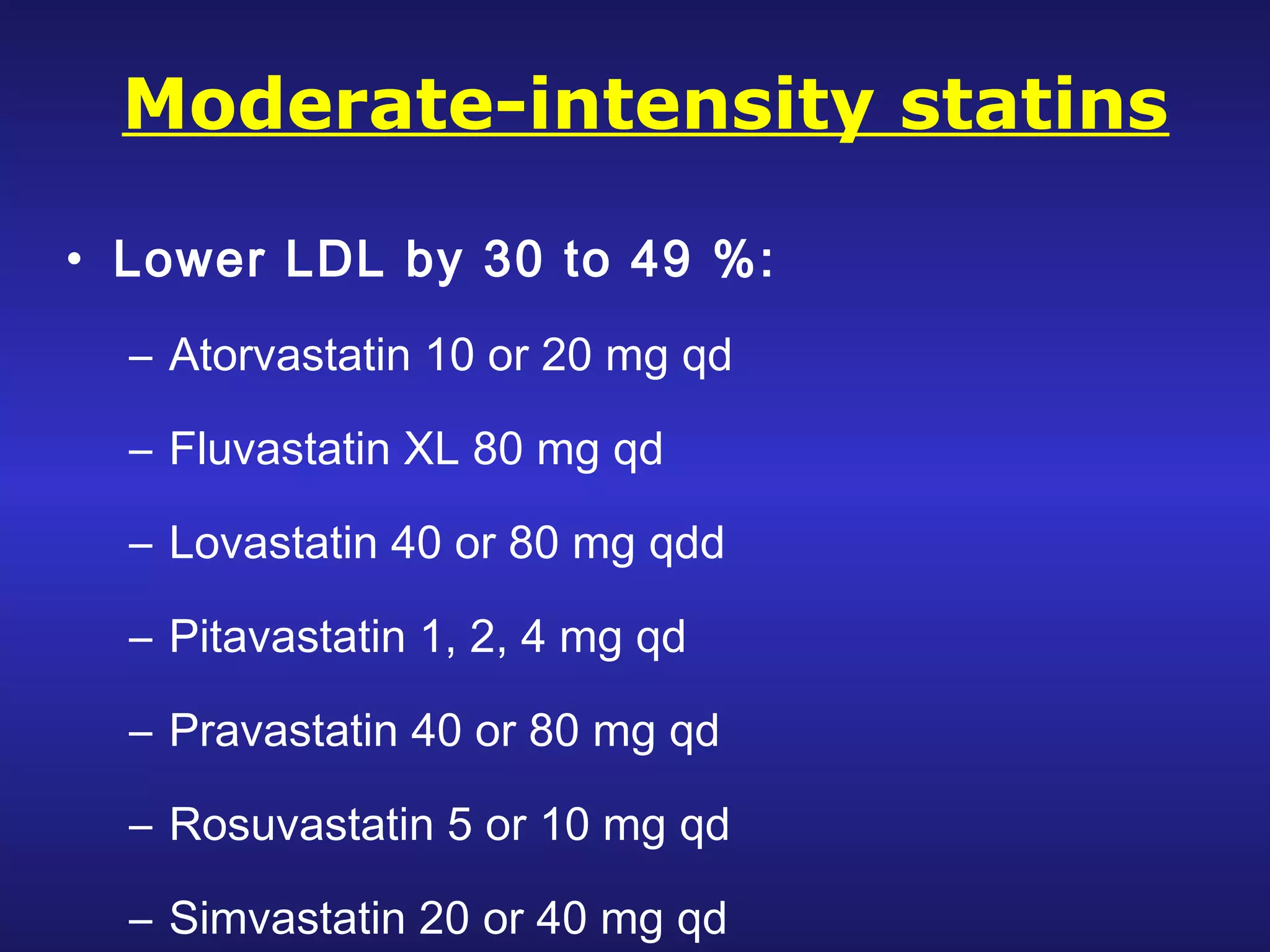 Evaluation & management of dyslipidemia | PPT