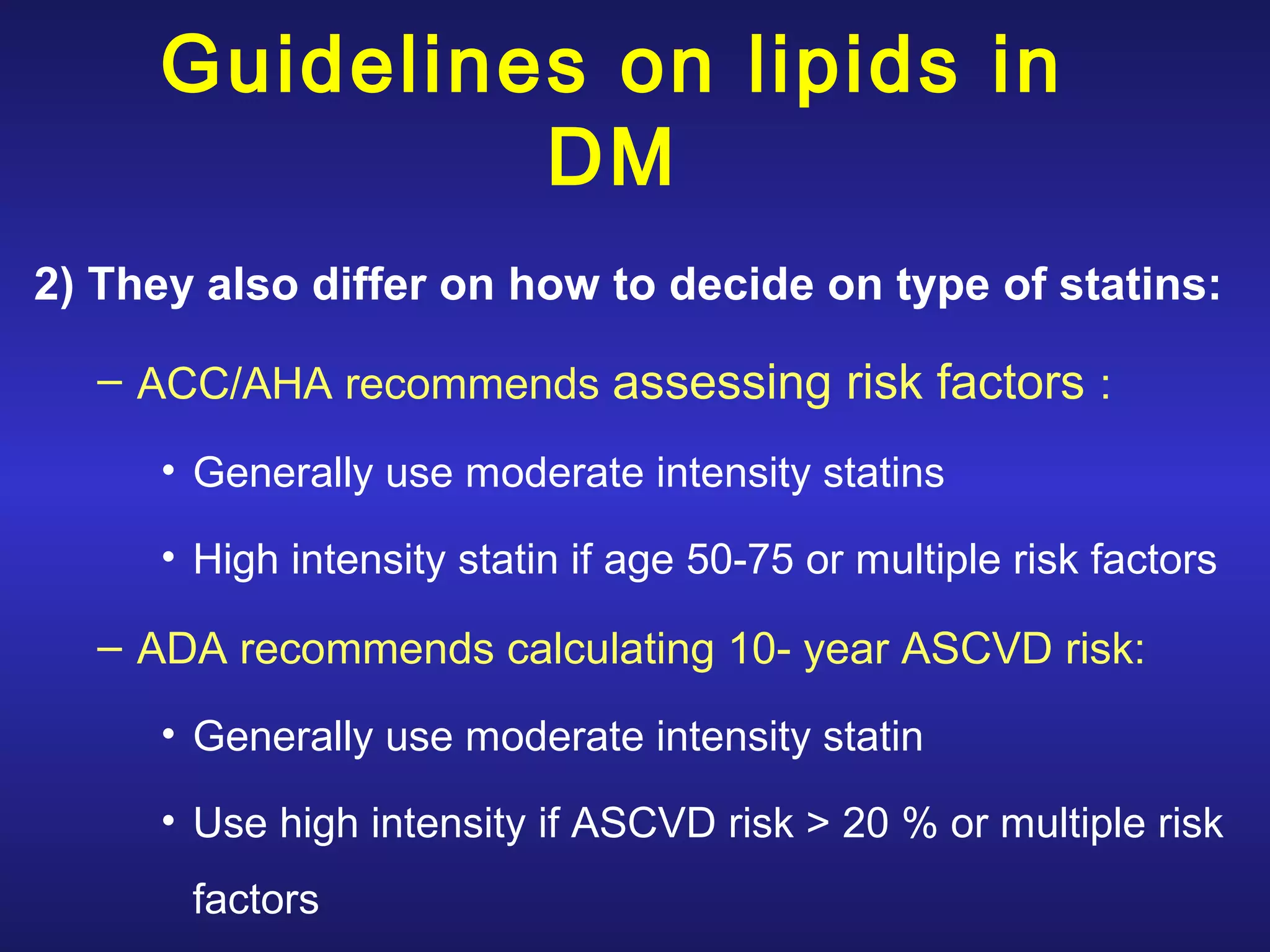 Evaluation & management of dyslipidemia | PPT