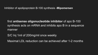 Dyslipidemia pharmacology INCLISIRAN PCSK9 inhibitor | PPTX