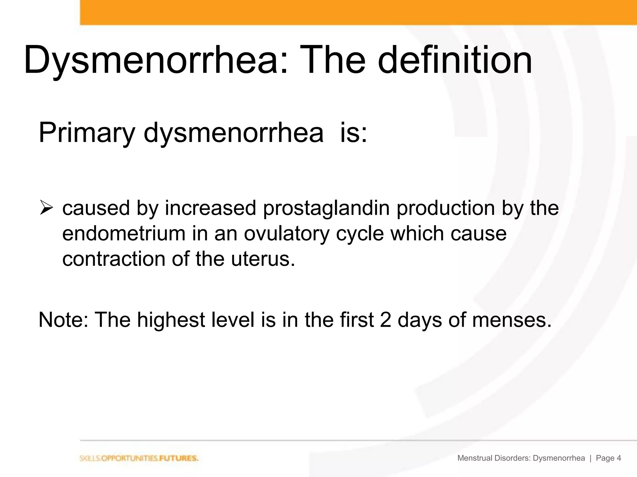 Dysmenorrhea | PPTX