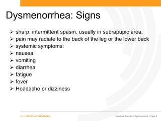 Dysmenorrhea | PPTX