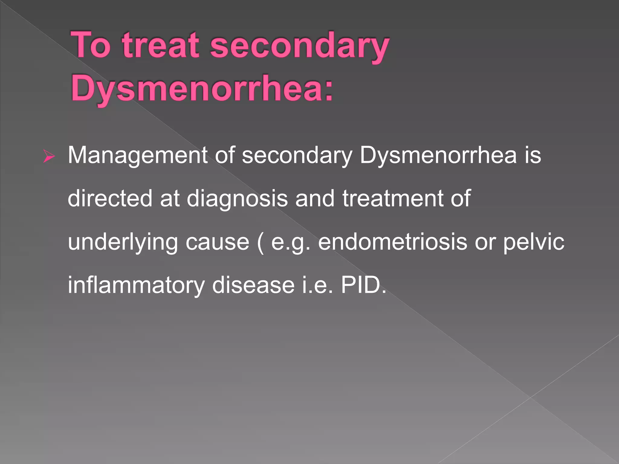 Dysmenorrhea | PPTX