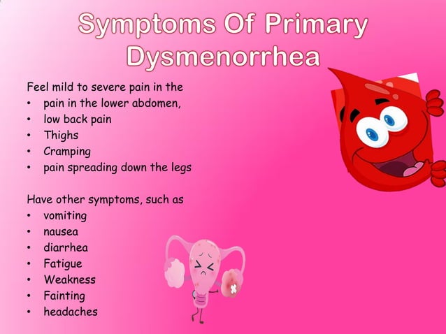 Dysmenorrhea slideshare | PDF | Pregnancy | Reproductive Health