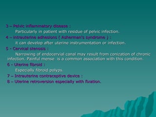 Gynecology 5th year, 3rd lecture (Dr. Sindus) | PPT