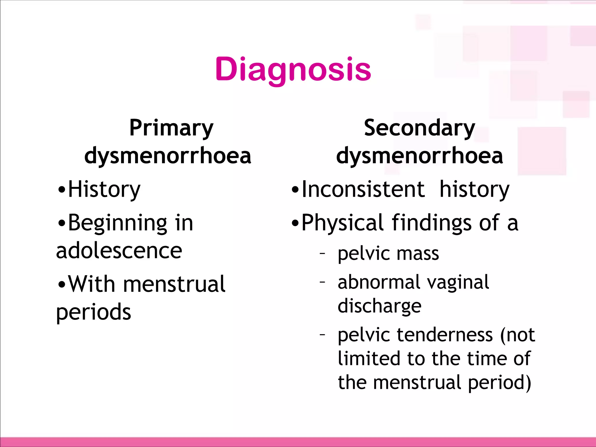 DYSMENORRHOEA | PPT