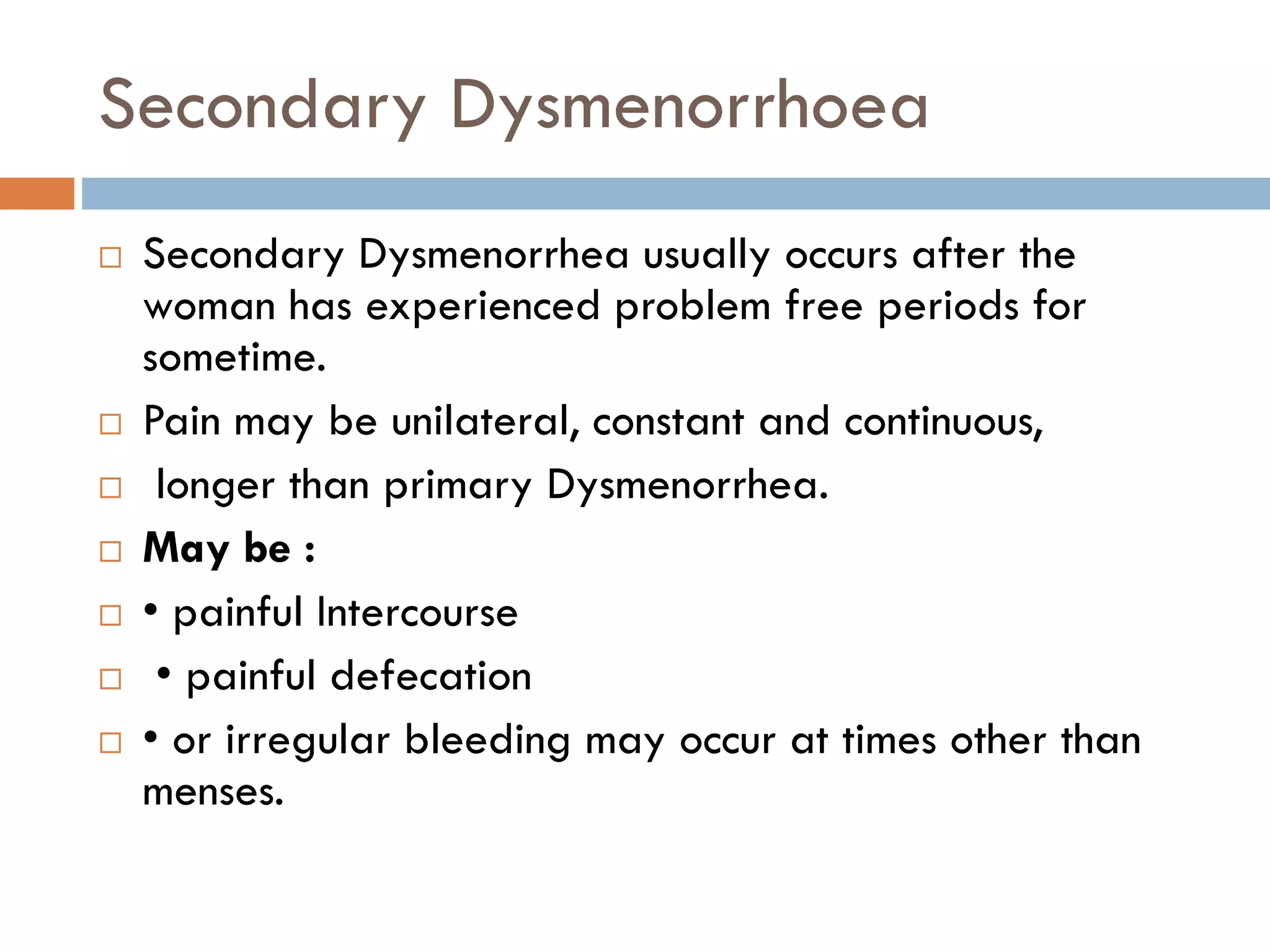 Dysmenorrhoea | PDF