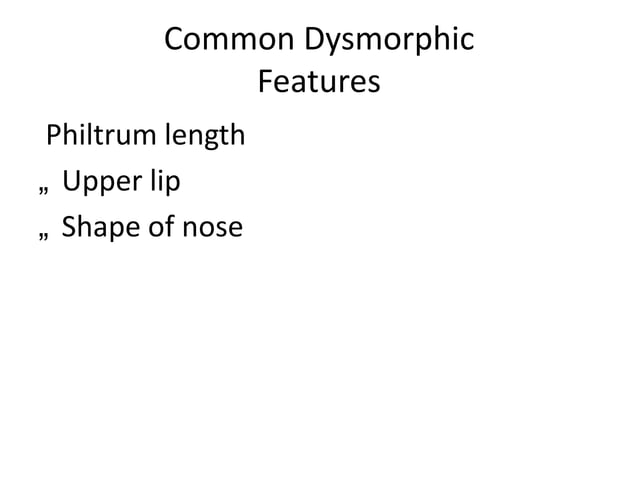 Dysmorphism | PPTX