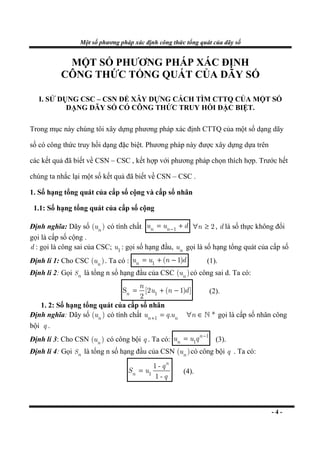Dãy số nguyễn tất thu | PDF