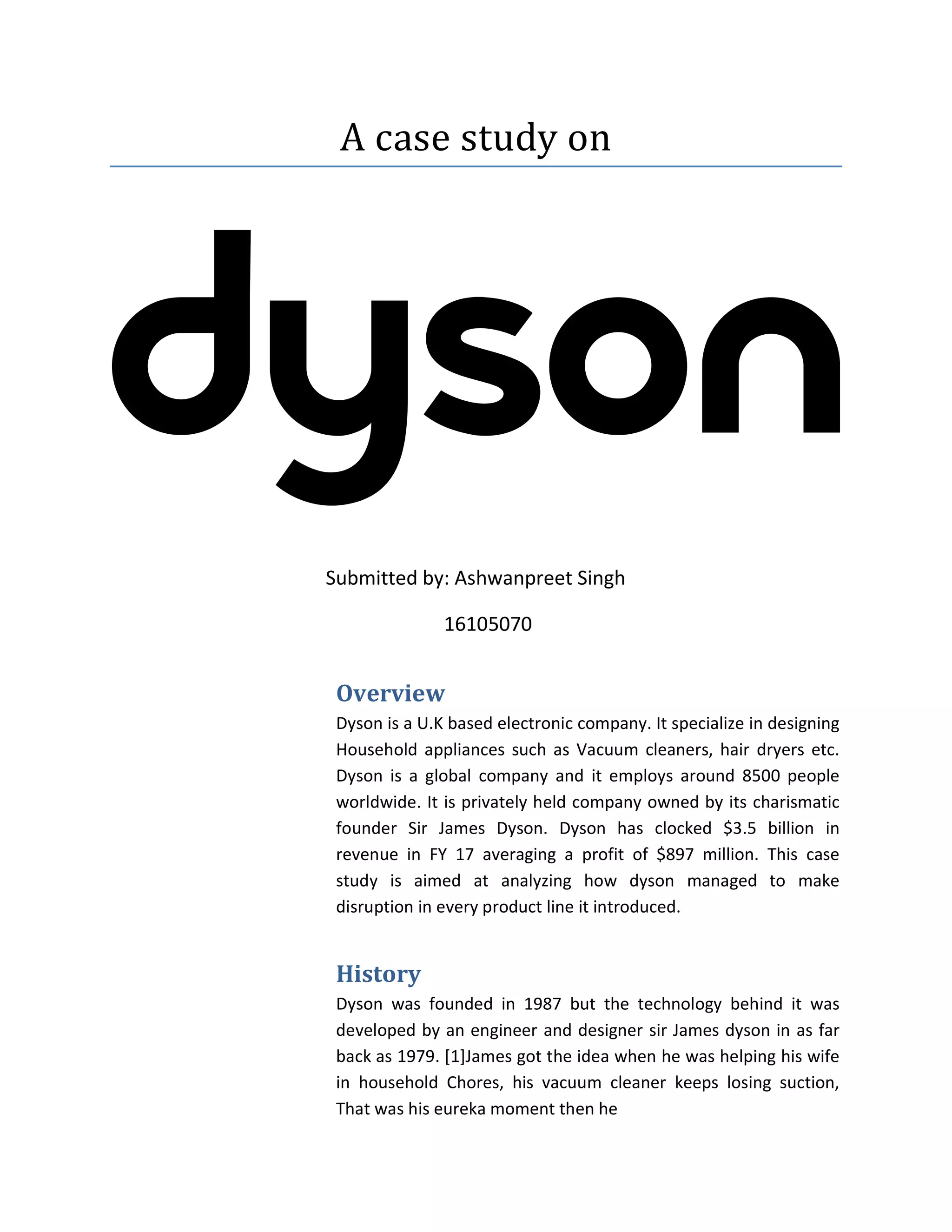 Dyson case study | PDF