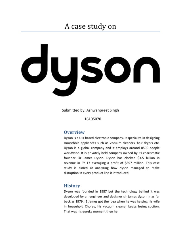 Dyson case study | PDF