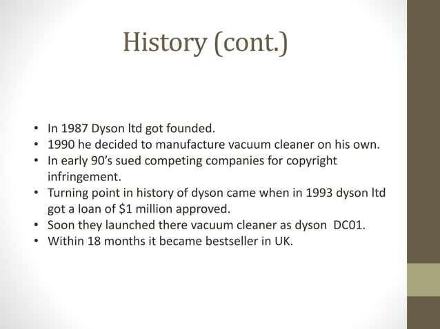 Dyson - case study on innovation | PPTX