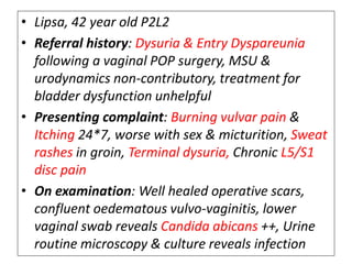 Dyspareunia & vaginismus 5 cases | PPTX