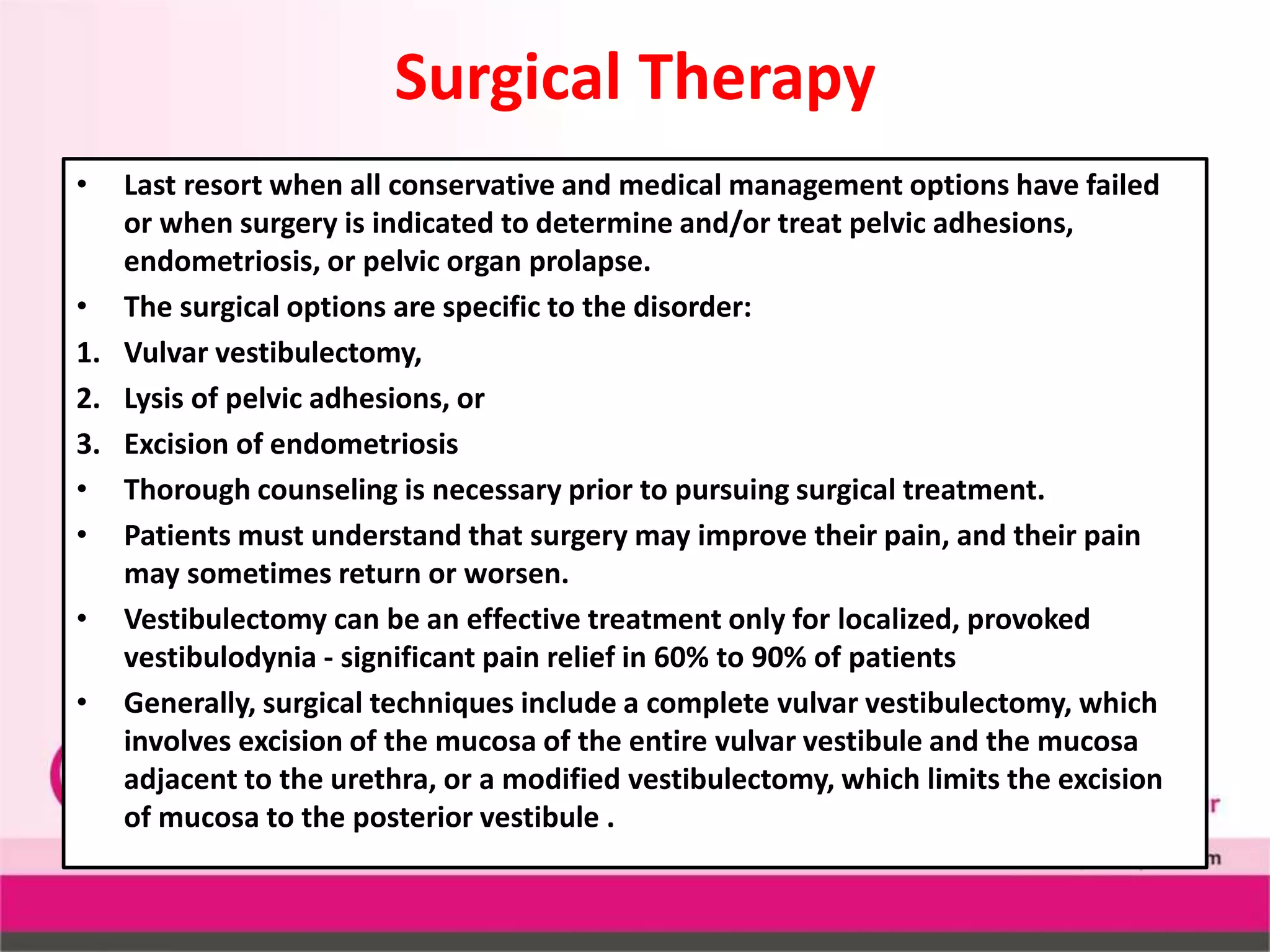 Dyspareunia & vulvodynia by dr alka mukherjee dr apurva mukherjee ...