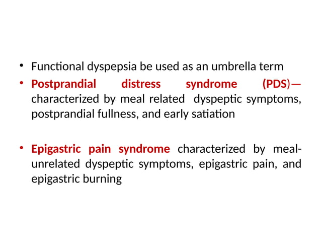 Approach to dyspepsia- Diagnosis & management .pptx