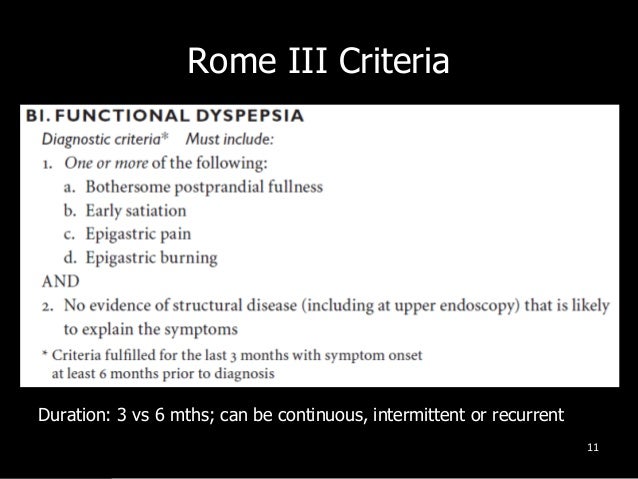 Rome Criteria Iii Ibs