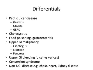 DYSPEPSIA, UPPER GI ULCERS, UPPER GI.pptx