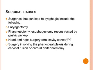 Dysphagia | PPTX