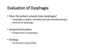 Dysphagia | PPTX