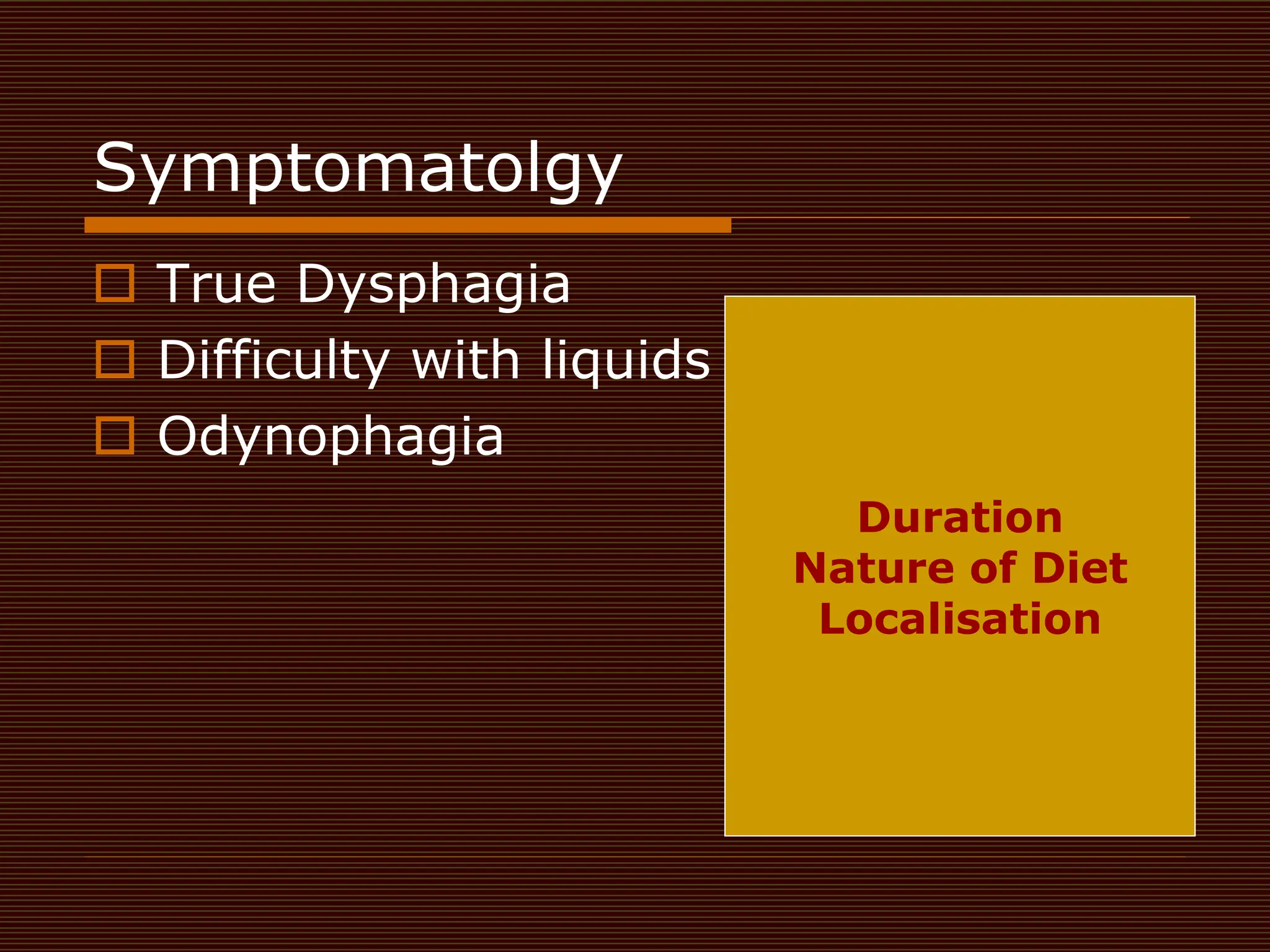 APPROACH TO A PATIENT OF DYSPHAGIA -PPTX | PPT