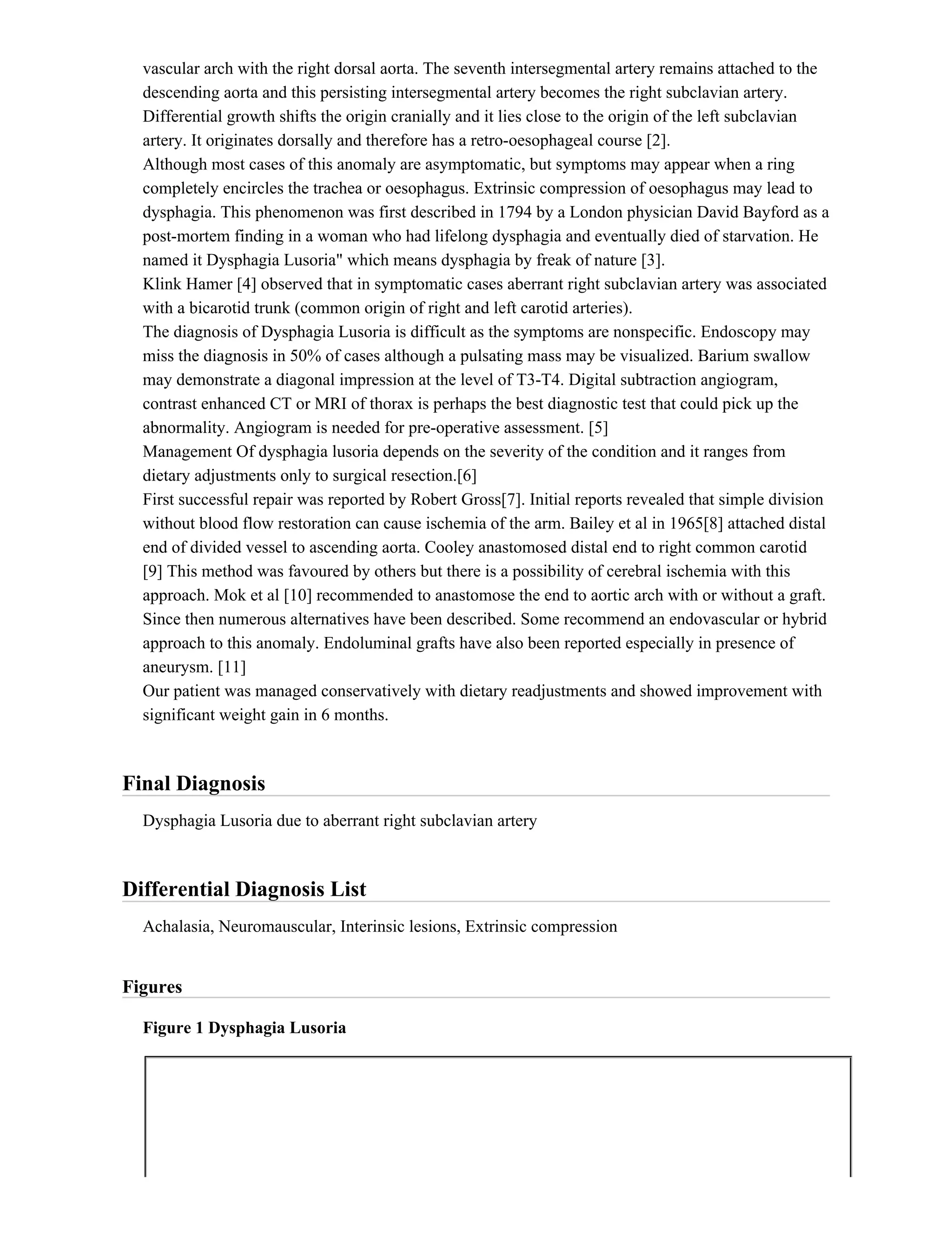 Dysphagia lusoria | PDF