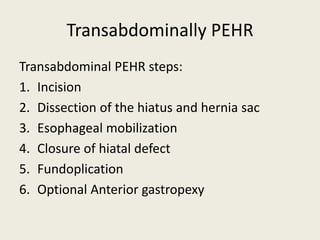 Non-malignant Dysphagia Surgical Management | PPT