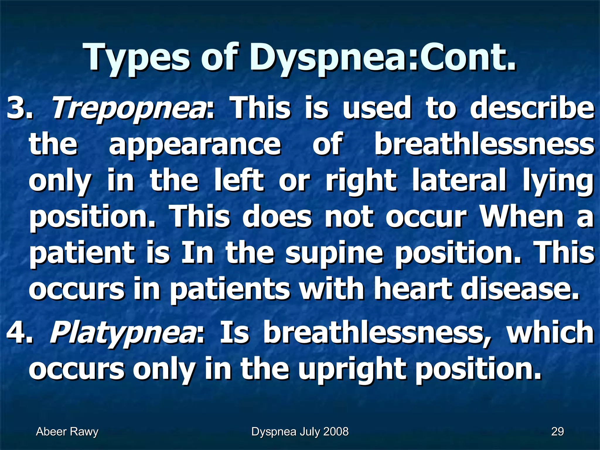 Dyspnea | PPT